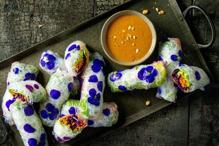 Flower spring rolls - Eatertainment