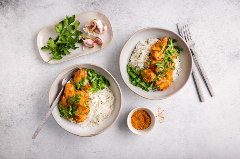 Kip tandoori met rijst en snijbonen - Eatertainment