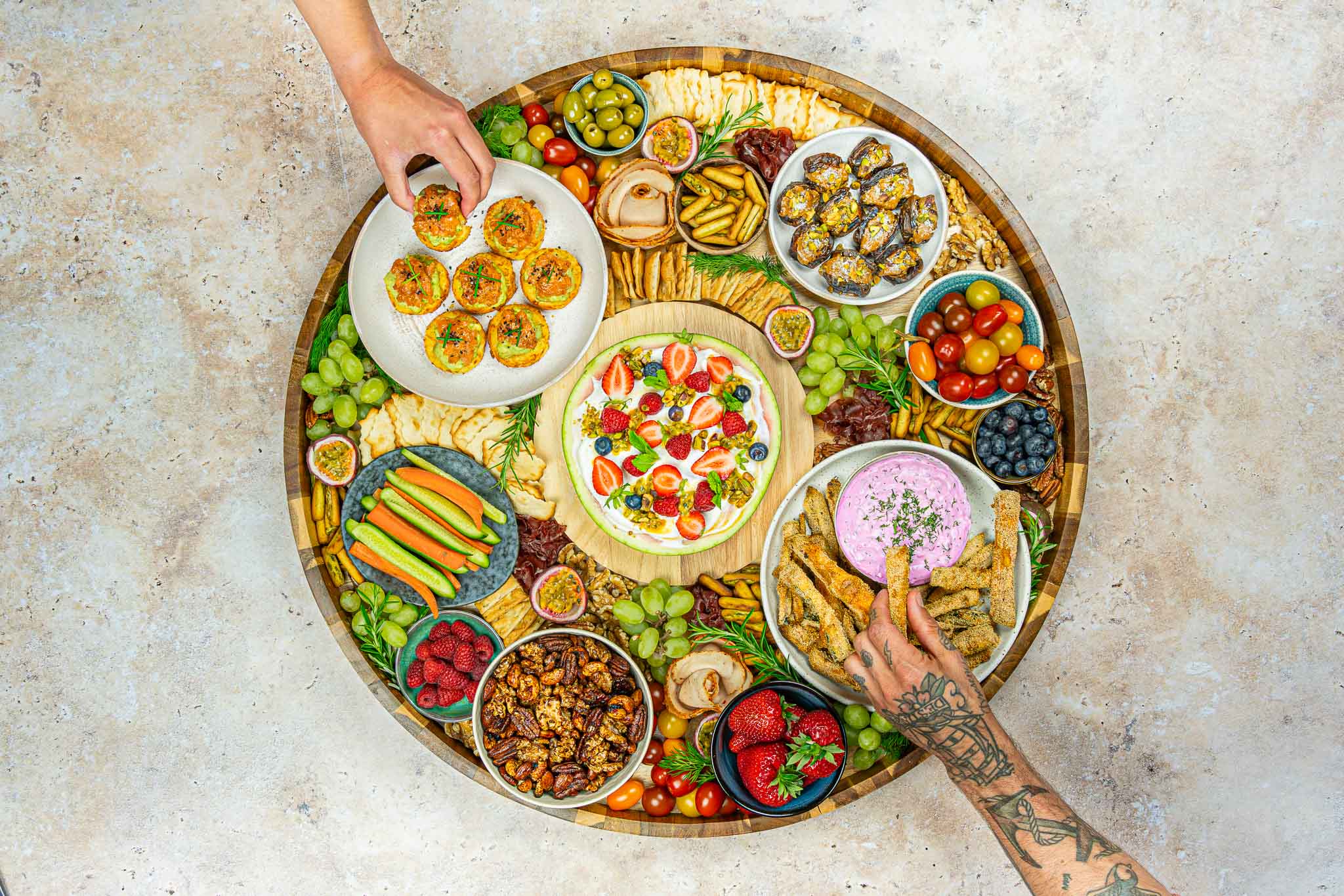 Watermeloen pizza - Eatertainment - Eatertainment